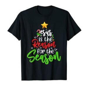 Funny Christian Jesus The Reason Christmas Stocking Stuffer T-Shirt