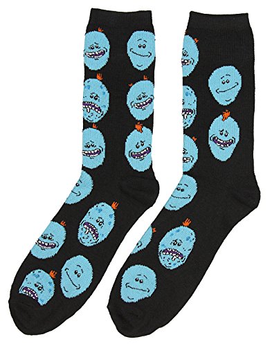 Rick And Morty 2 Pack Casual Crew Socks (Adult, Rm3), shoe 6-12