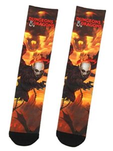 dungeons and dragons d&d baldur’s gate descent into avernus zariel sublimation crew socks