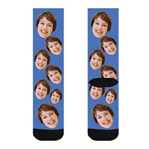 Kervaky Custom Socks with Face Dog Socks, Your Photo on Personalized Socks with Picture for Men Women