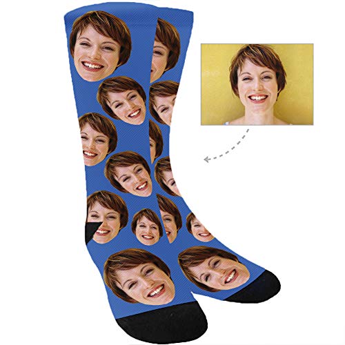 Kervaky Custom Socks with Face Dog Socks, Your Photo on Personalized Socks with Picture for Men Women