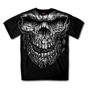 hot leathers mens motorcycle novelty t shirts, black, x-large us