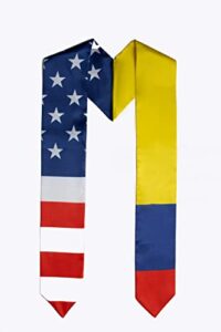 colombia/american graduation stole/sash