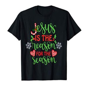 Jesus The Reason Christian Christmas Stocking Stuffer Gifts T-Shirt