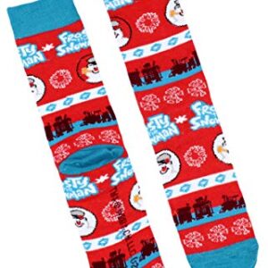 Frosty The Snowman Adult Winter Holiday 3 Pair Crew Socks