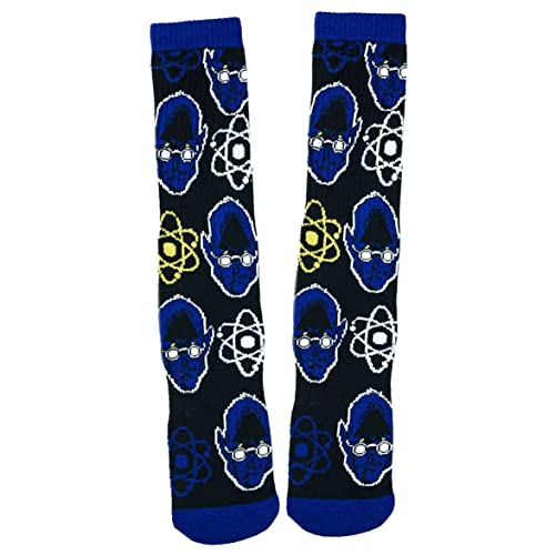 Marvel Comics X-Men Blue Beast Fusion Symbol Crew Socks