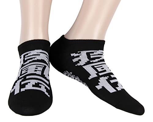 Bioworld Naruto Ninja Anime Adventures 5 Pair Mix and Match No Show Ankle Socks