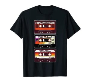 retro 80s 90s music cassette tape vintage stocking stuffer t-shirt