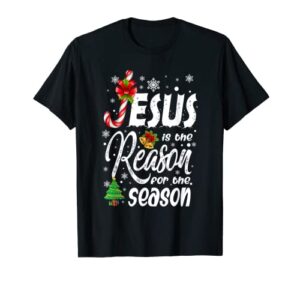 christian jesus the reason christmas stocking stuffer gifts t-shirt