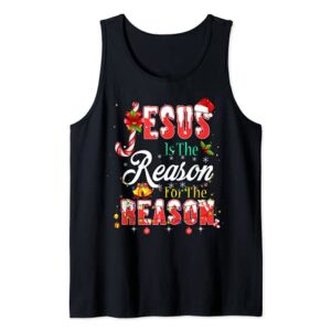 Christian Jesus The Reason Christmas Stocking Stuffer Tank Top