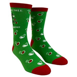 Crazy Dog T-Shirts Men's Oh Chemis Tree Socks Funny Christmas Tree Chemistry Science Nerdy Graphic Novelty Footwear