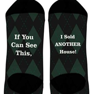 Realty Closing Gifts If You See This Sold Another House Real Estate Socks 1-Pair Novelty Crew Socks