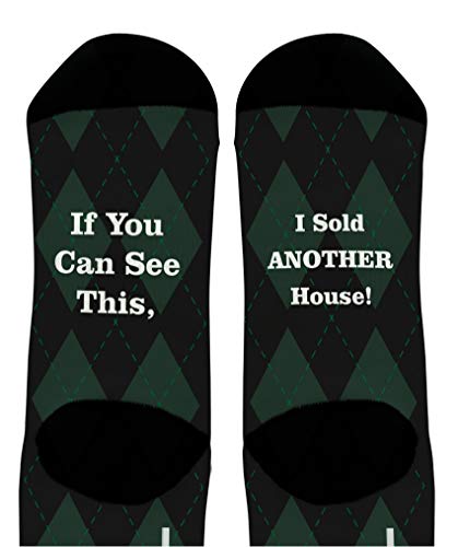 Realty Closing Gifts If You See This Sold Another House Real Estate Socks 1-Pair Novelty Crew Socks