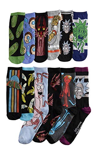 Men's 12 Days Of Socks - Rick and Morty 2020