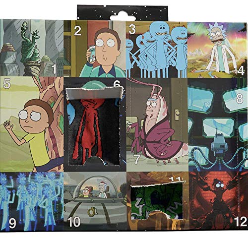 Men's 12 Days Of Socks - Rick and Morty 2020