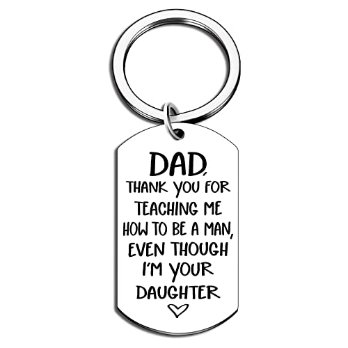 Father's Day Gifts for Men Dad Valentines Day gifts for Him Men Step Dad Daddy Dad Keychain Gifts from Daughter for Him Birthday Father's Day Dad Meaningful Christmas Gifts for Him Dad New Driver Gift