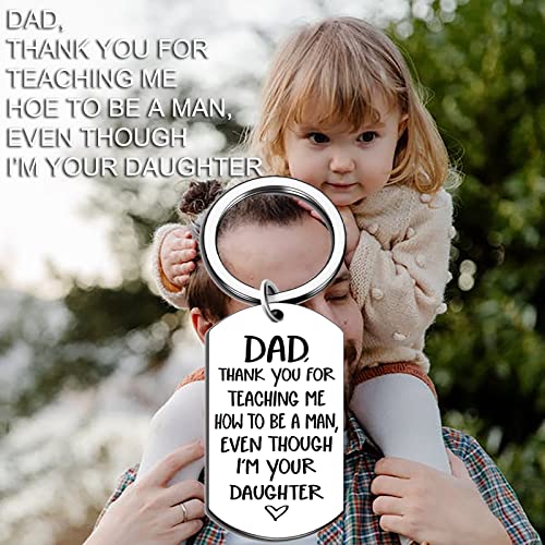 Father's Day Gifts for Men Dad Valentines Day gifts for Him Men Step Dad Daddy Dad Keychain Gifts from Daughter for Him Birthday Father's Day Dad Meaningful Christmas Gifts for Him Dad New Driver Gift