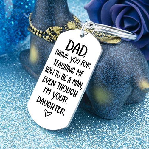 Father's Day Gifts for Men Dad Valentines Day gifts for Him Men Step Dad Daddy Dad Keychain Gifts from Daughter for Him Birthday Father's Day Dad Meaningful Christmas Gifts for Him Dad New Driver Gift