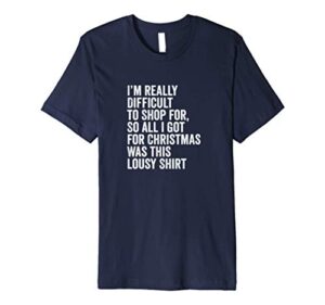 funny last minute christmas stocking stuffer gag gift joke premium t-shirt