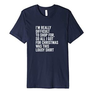 Funny Last Minute Christmas Stocking Stuffer Gag Gift Joke Premium T-Shirt