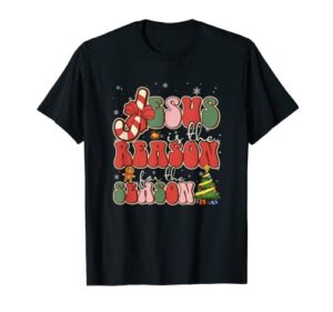 christian jesus the reason christmas stocking stuffer gifts t-shirt