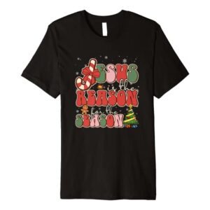 Christian Jesus The Reason Christmas Stocking Stuffer Gifts Premium T-Shirt