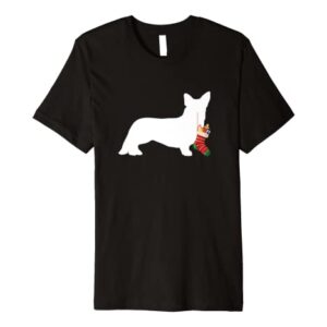 Cardigan Welsh Corgi Christmas Stocking Stuffer Dog Premium T-Shirt