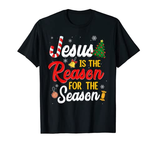 Christian Jesus The Reason Christmas Stocking Stuffer Gifts T-Shirt