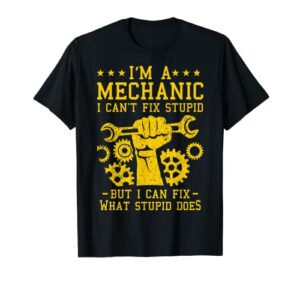 funny car mechanic men women kids best auto mechanic t-shirt