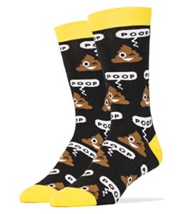 mens funny novelty crew socks poop