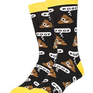 Mens Funny Novelty Crew Socks Poop