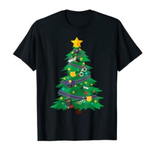 Police Officer Christmas Tree T Shirt Cop Stocking Stuffer T-Shirt