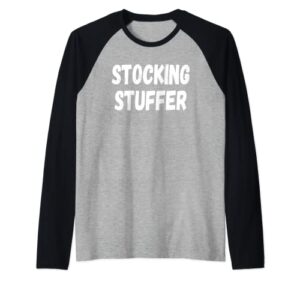 christmas stocking stuffer raglan baseball tee