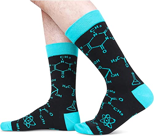 sockfun Chemistry Socks Chemistry Gifts for Men Science Socks Science Gifts for Teens, Gifts for Science Lovers Gifts for Scientists Science Stocking Stuffers