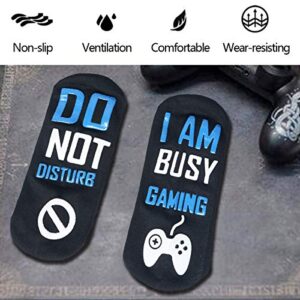 NDLBS Stocking Stuffers for Men Funny Gifts Gaming Socks Beanie Winter Hat Novelty Christmas Brithday for Teens Boys Men Him