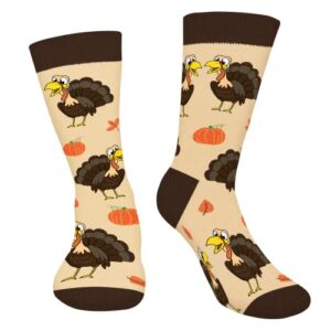 funny thanksgiving turkey socks men women teen boys – funny thanksgiving gifts fun novelty crazy funky silly cute cool animals thanks giving crew socks christmas stocking stuffers