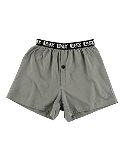 Lazy One Funny Animal Boxers, Novelty Boxer Shorts, Humorous Underwear, Gag Gifts for Men (Beware of The Force, Large)