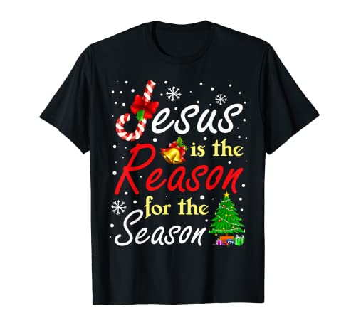 Christian Jesus The Reason Christmas Stocking Stuffer Gifts T-Shirt