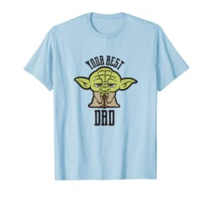 star wars kawaii yoda best dad father’s day t-shirt