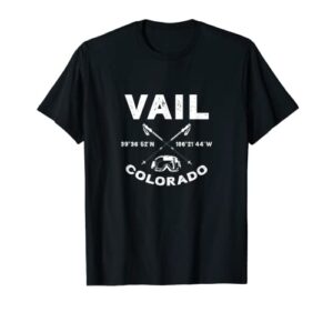 vail colorado skiing ski skier t-shirt