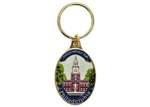 philadelphia independence hall daytime keychain