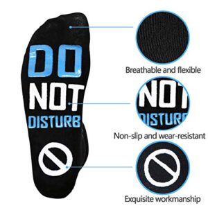 Do Not Disturb I'm Gaming Socks Novelty Gamer Socks Funny Christmas Gifts for Game Lovers Boy Men Teen