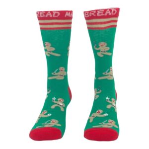 Crazy Dog T-Shirts Men's Ninja Bread Man Socks Funny Gingerbread Christmas Ninja Novelty Footwear