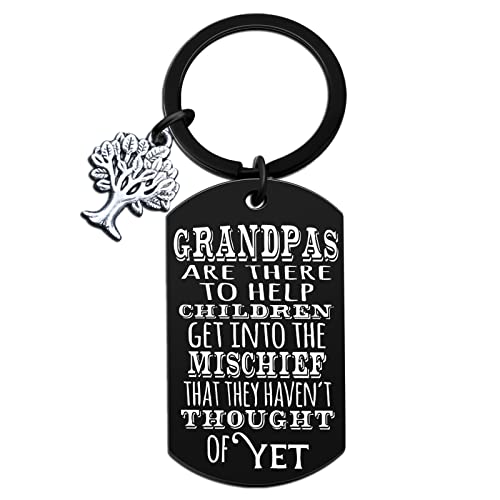 igvean Gifts for Grandpa Best Grandpa Gifts Granddad Gifts From Grandson Granddaughter Keychain Grandpa Birthday Gifts Father's Day Gift For Grandpa