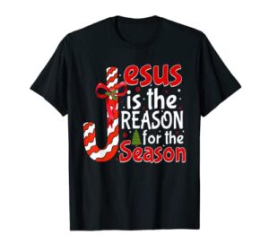 christian jesus the reason christmas stocking stuffer t-shirt