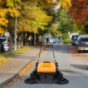 mgorgeous outdoor hand push floor sweeper hand propelled unpowered sweeper small industrial and commercial community school property road dust-free sweeper