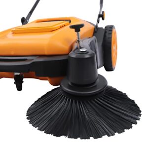 Mgorgeous Outdoor Hand Push Floor Sweeper Hand Propelled Unpowered Sweeper Small Industrial and Commercial Community School Property Road Dust-Free Sweeper