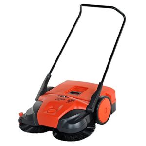 haaga 677 profi-line battery powered triple brush sweeper, 31″ width