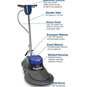 Powr-Flite Floor Burnisher 20" 2000 RPM