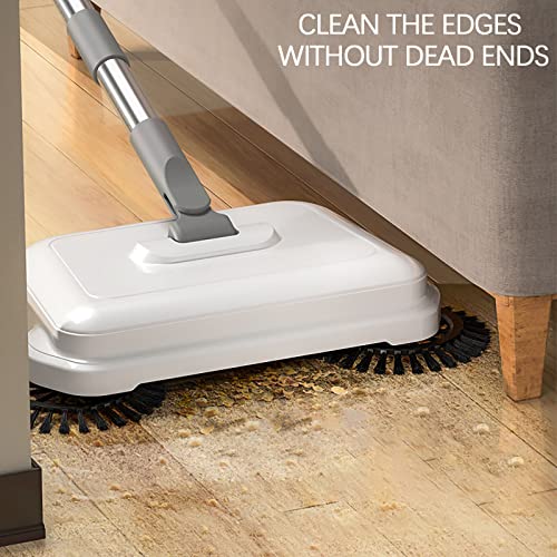 2 In 1 Hand Push Sweeper, Dry Sweep Wet Drag Two in One, Multifunctional Hand Push Sweeper Mop Floor Soft Sweep Dustpan Set Household Home Sweeping Mopping for Hardfloor, Tile